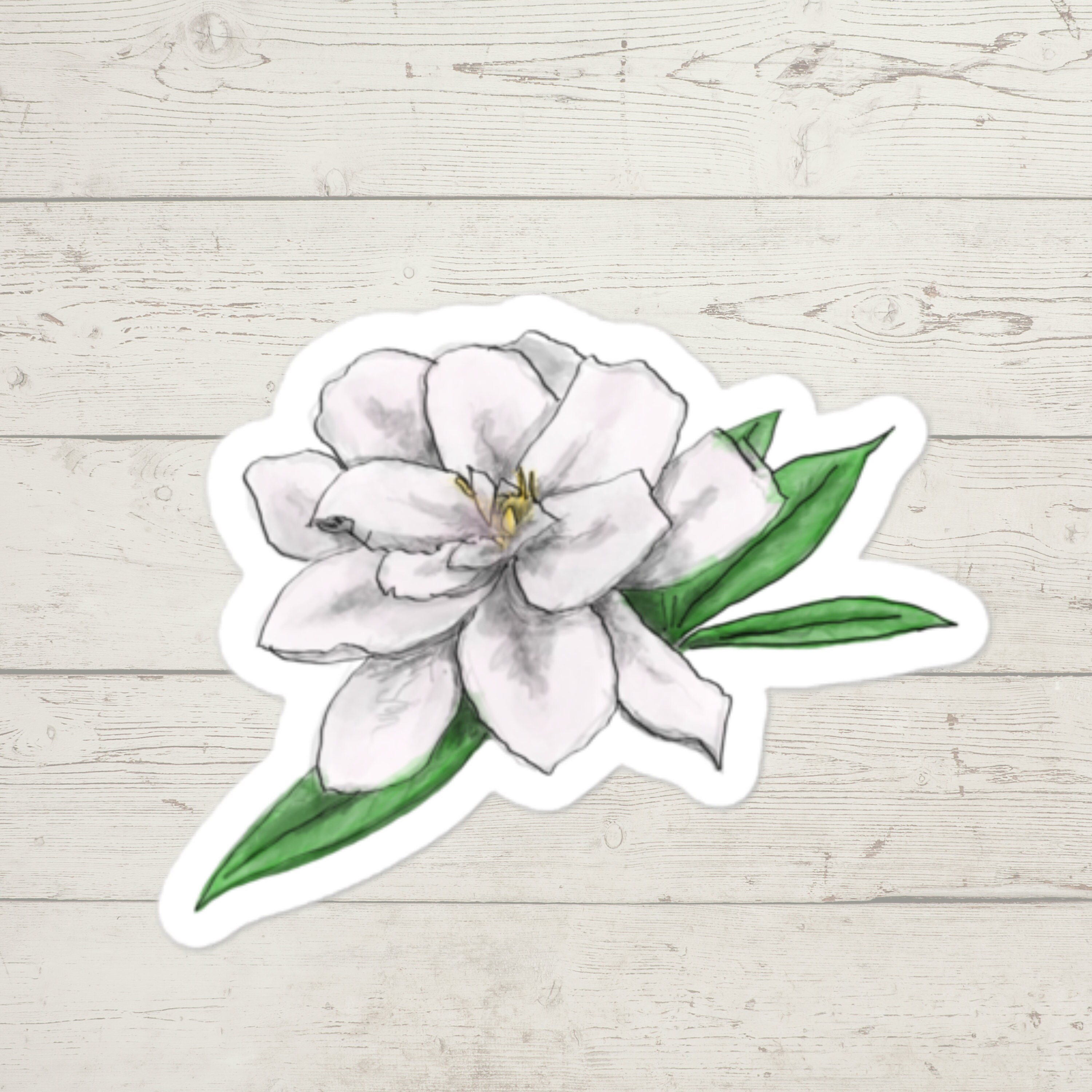 Gardenia Sticker - Etsy