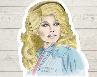 Dolly Parton Sticker Takes a Lot of Money to Look This - Etsy