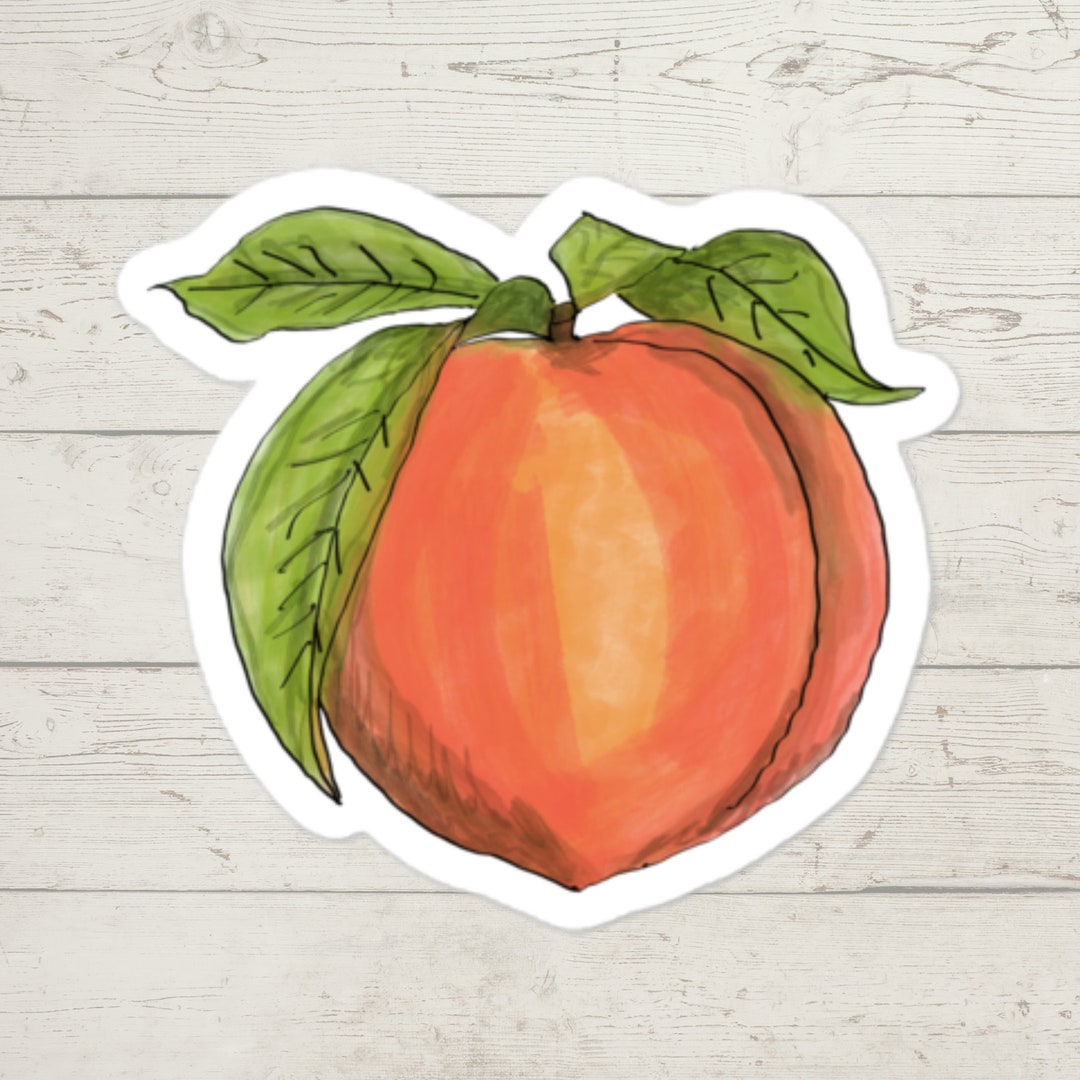Sweet Peach Sticker | Georgia Peach Sticker for Laptop, Tumbler ...