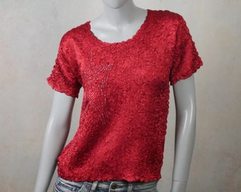 Red Blouse Design - Etsy