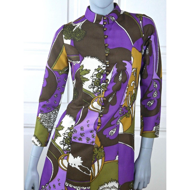 70s Mod Dress - Etsy