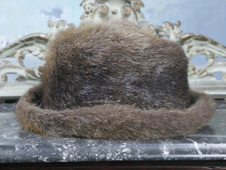 Sombrero de lanzador de piel de castor de la década de 1960 | Etsy