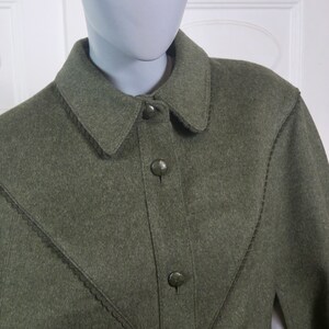 Vintage Cape Coat, Olive Green Loden Wool 1980s, Size 8 US, 12 UK - Etsy