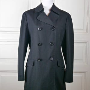 Norwegian Vintage Trench Coat, 1970s Black Double-breasted Macintosh ...
