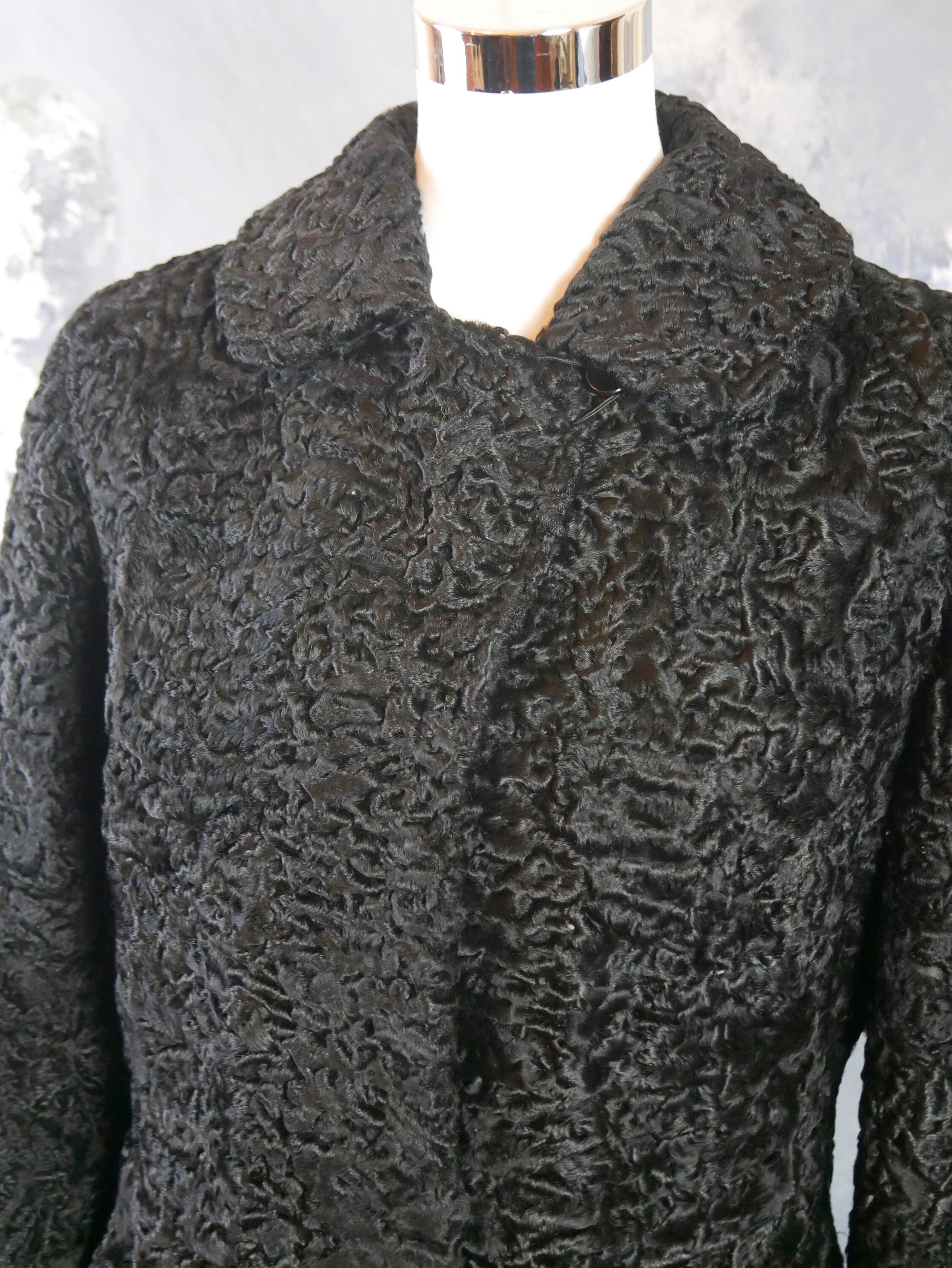 Black Karakul Jacket 1960s Swedish Vintage Persian Lamb Fur - Etsy