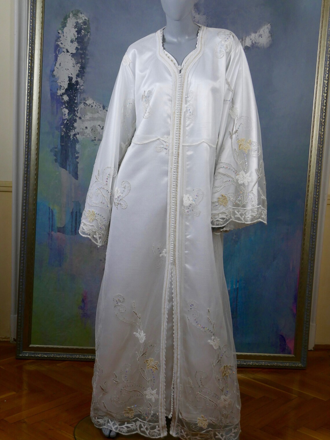 Creamy White Khaleeji Robe Vintage Middle Eastern Arab - Etsy