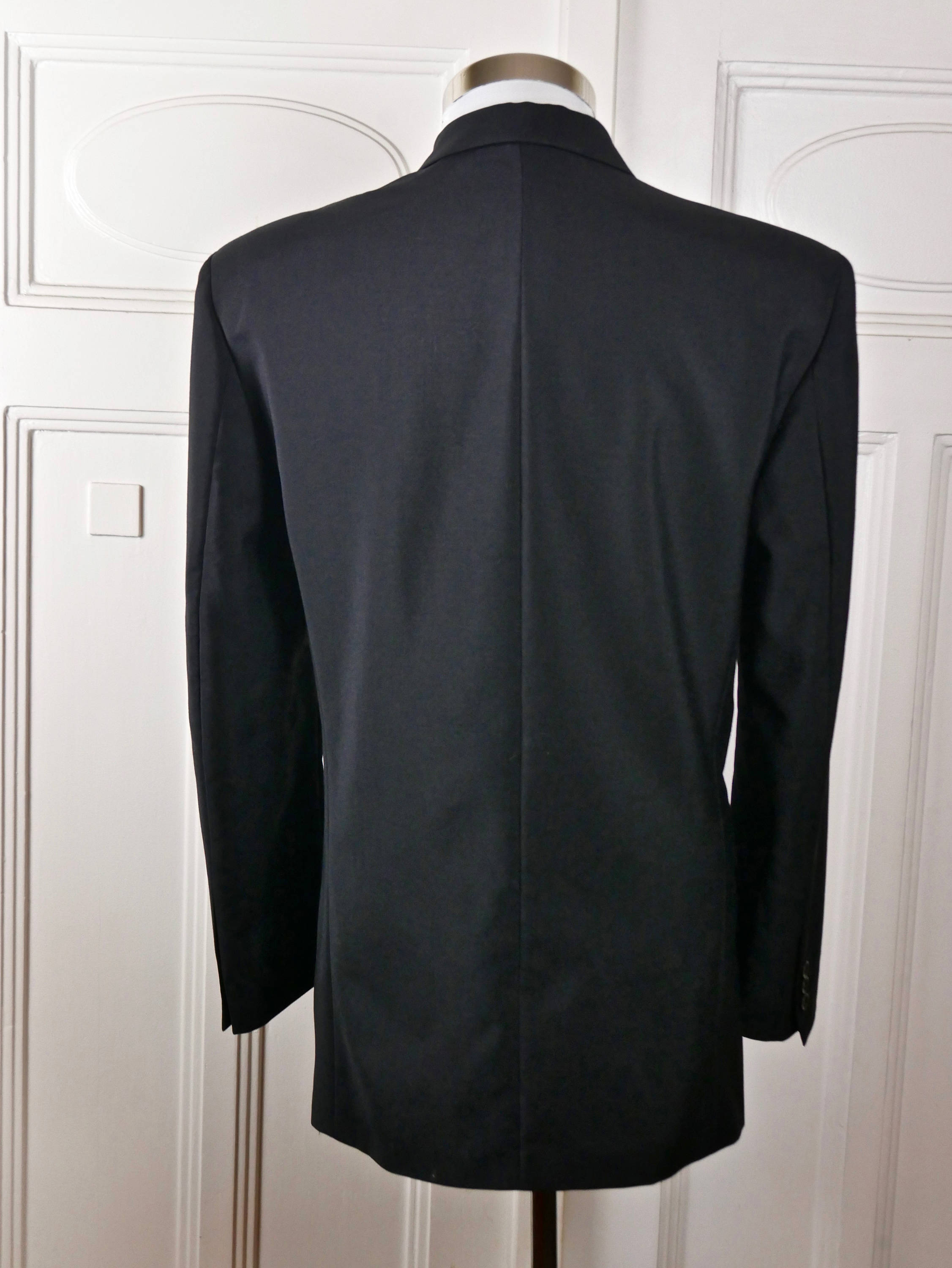 Tuxedo Jacket Double-breasted Black Mohair Wool Dinner | Etsy