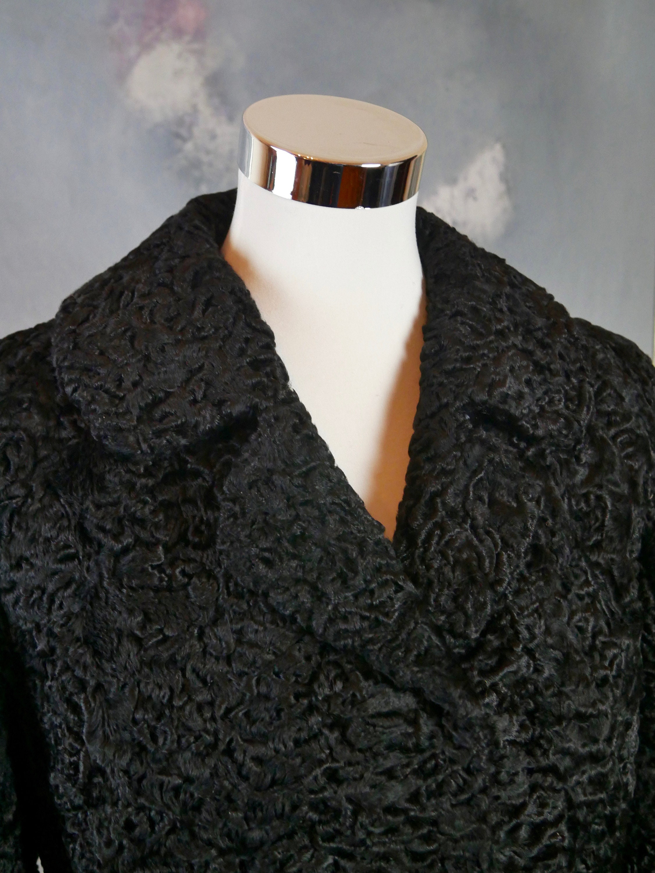 Black Karakul Jacket 1960s Swedish Vintage Persian Lamb Fur - Etsy