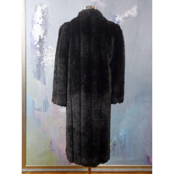 Vintage Faux Mink Fur Coat, European Vintage Below Kn… - Gem