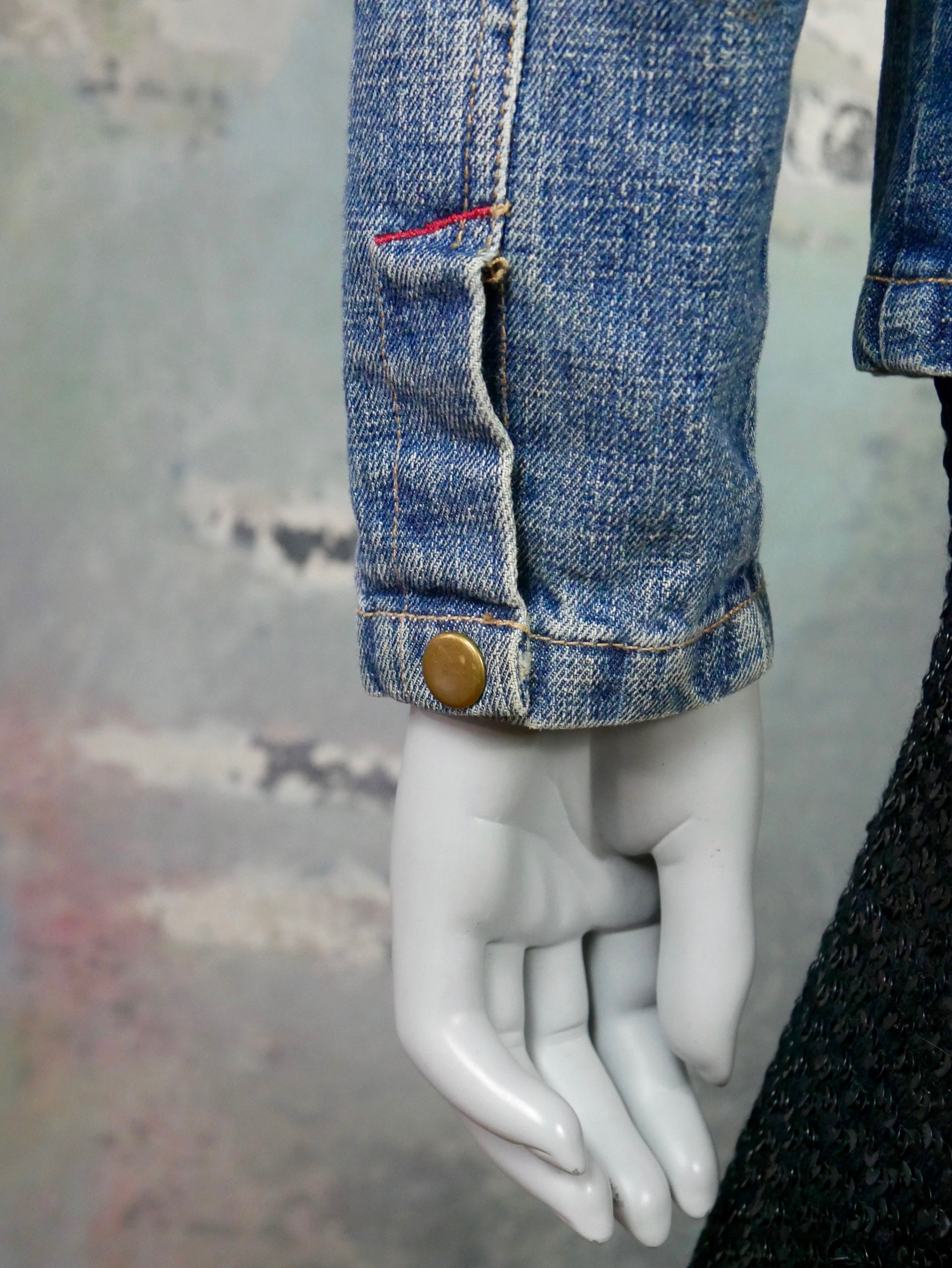 1990s Denim Jacket Spanish Vintage Blue Jeans Jacket: Size 6 - Etsy