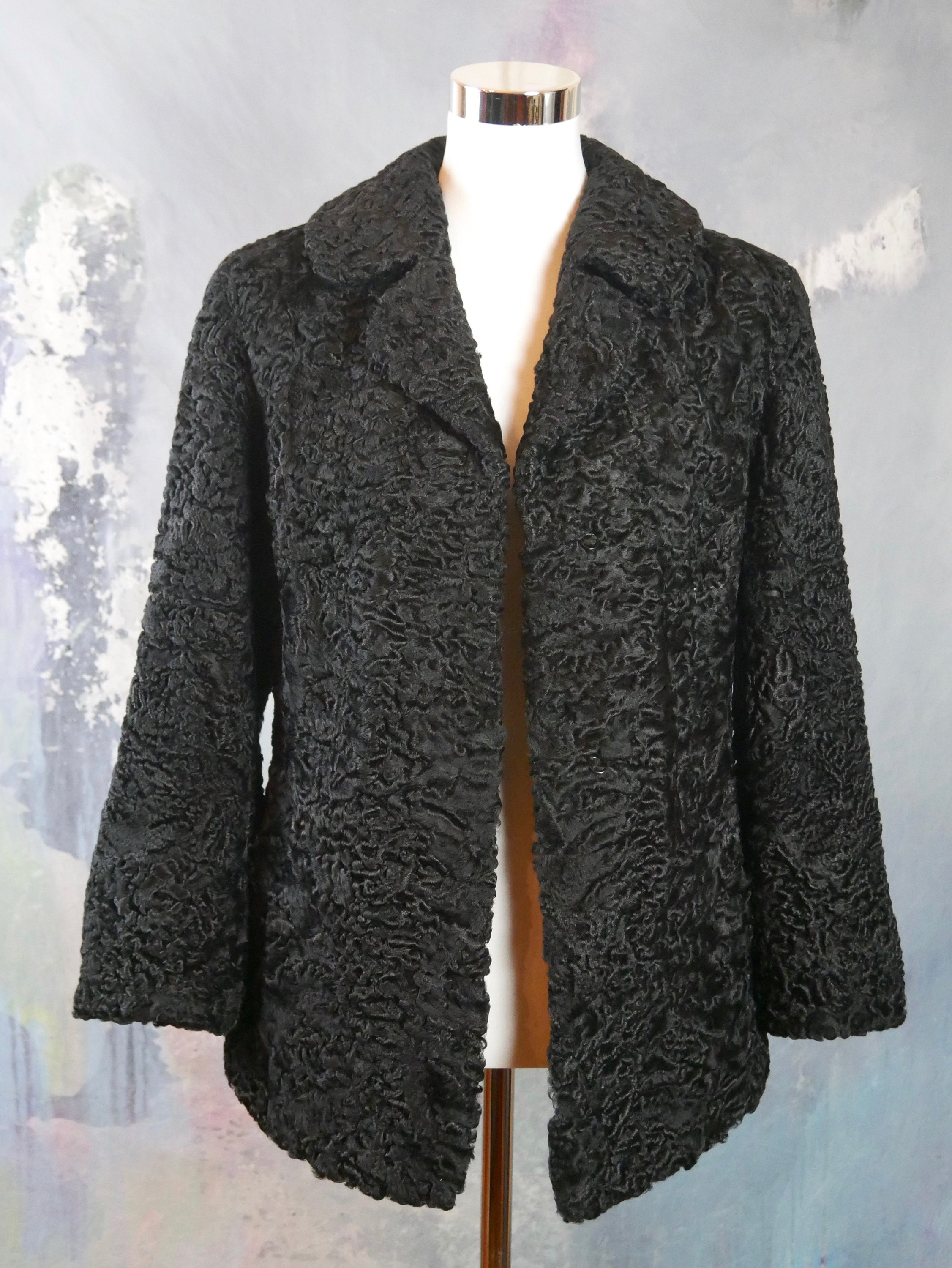Black Karakul Jacket 1960s Swedish Vintage Persian Lamb Fur - Etsy