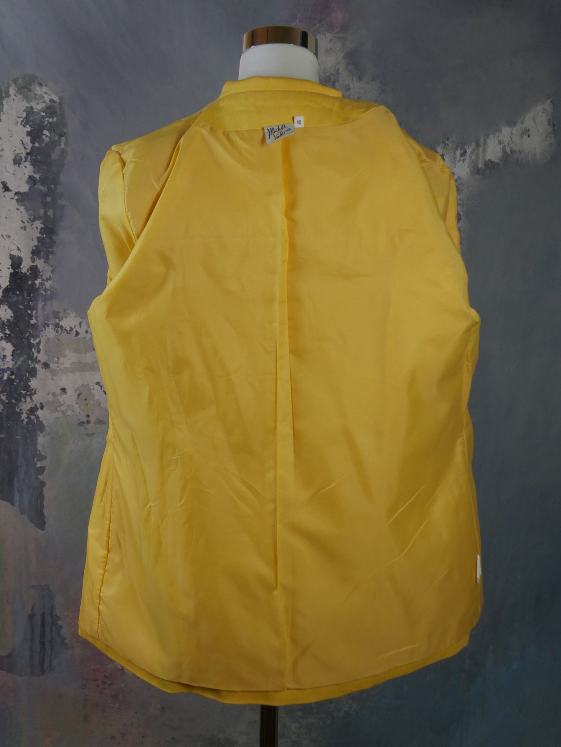 Yellow Jacket 1990s European Vintage Cotton Spring Coat: Size | Etsy