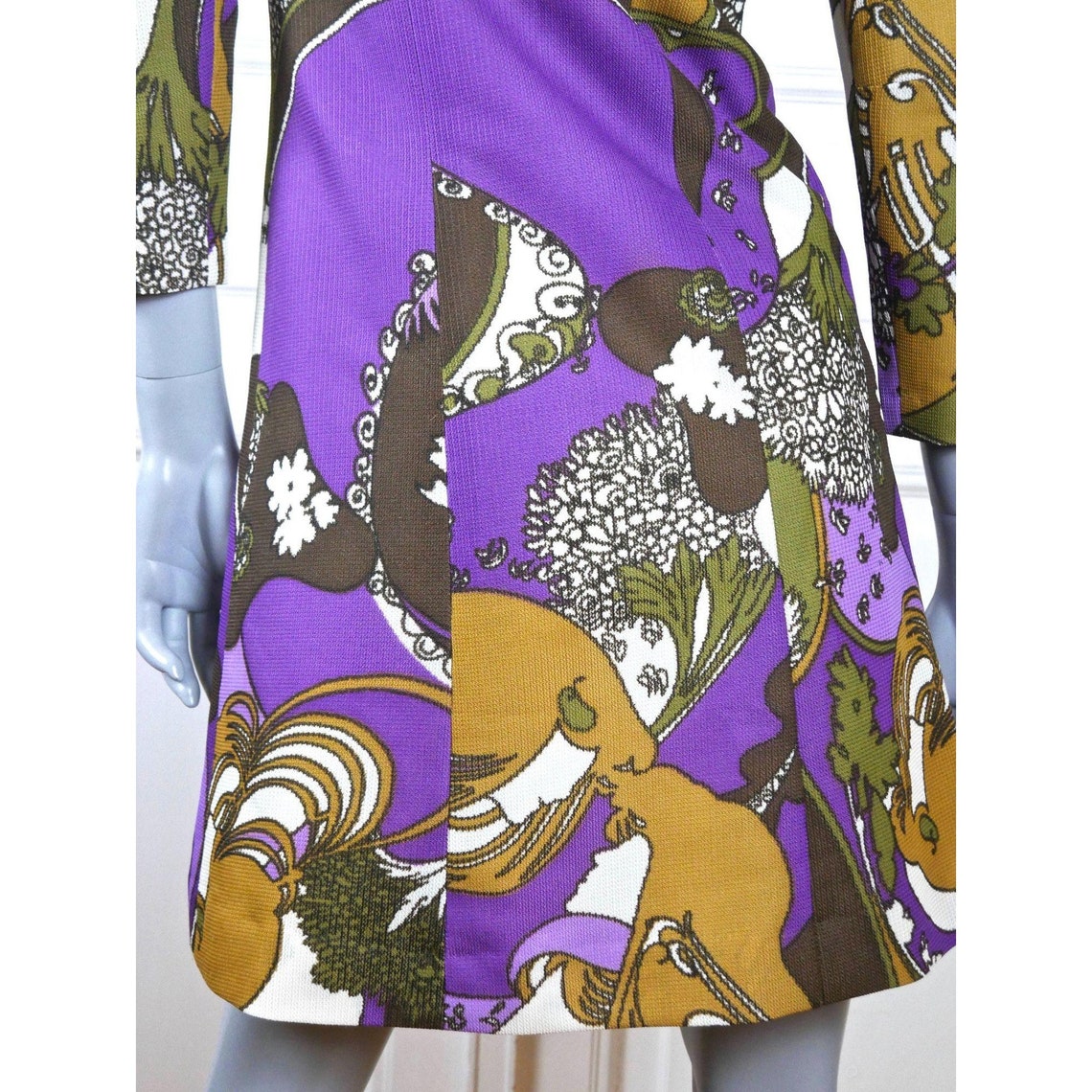 70s Mod Dress - Etsy