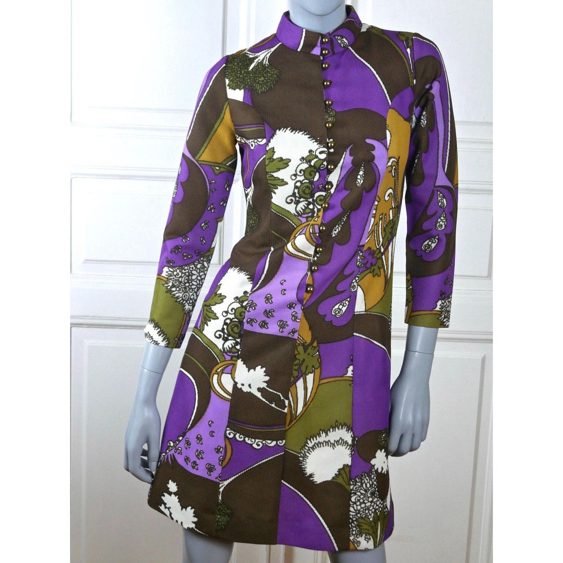 70s Mod Dress - Etsy