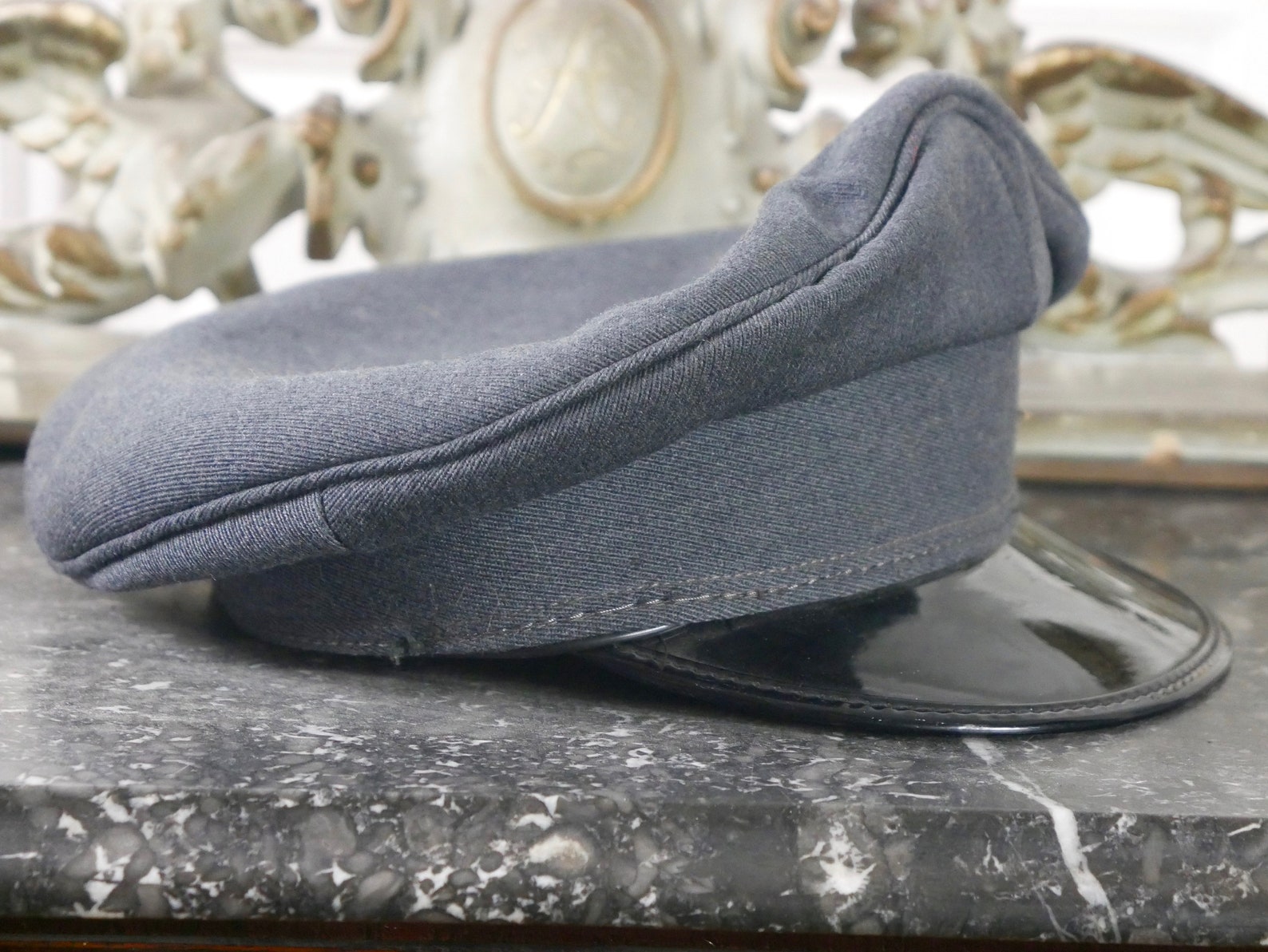 German Vintage Military Hat Gray Dress Uniform Officer's - Etsy