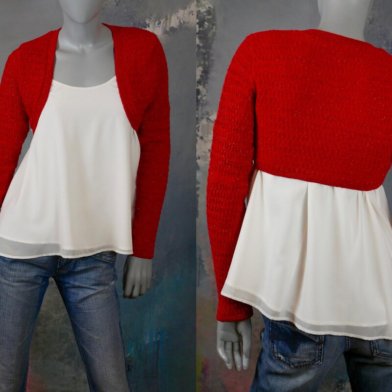 Red Shrug - Etsy