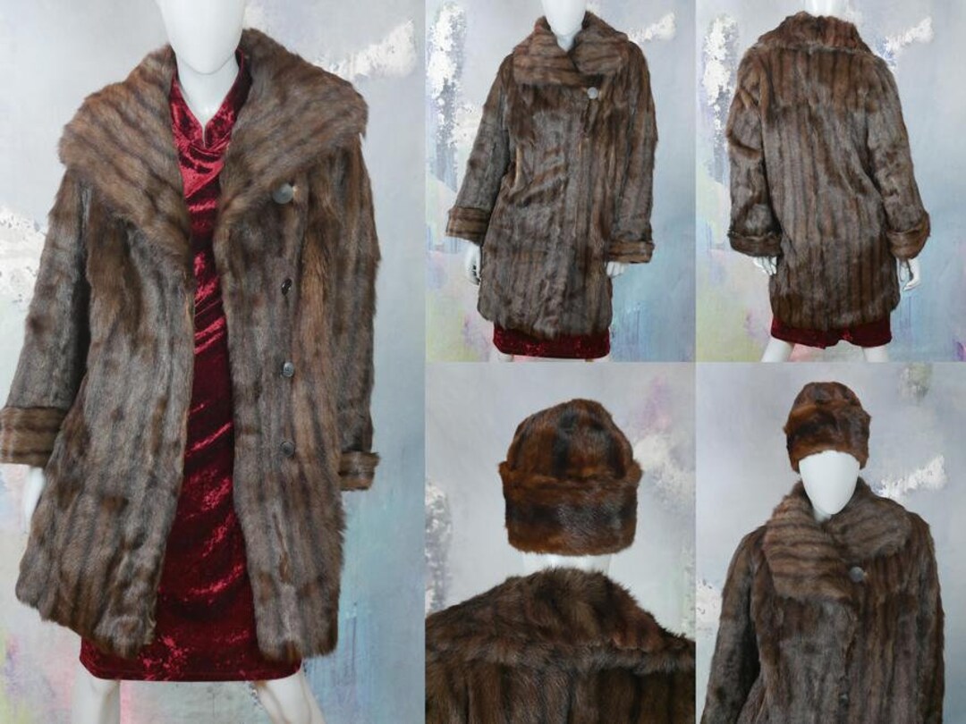 Vintage Mink Coat, Large Women's Size Medium 10 to 12 USA, European ...