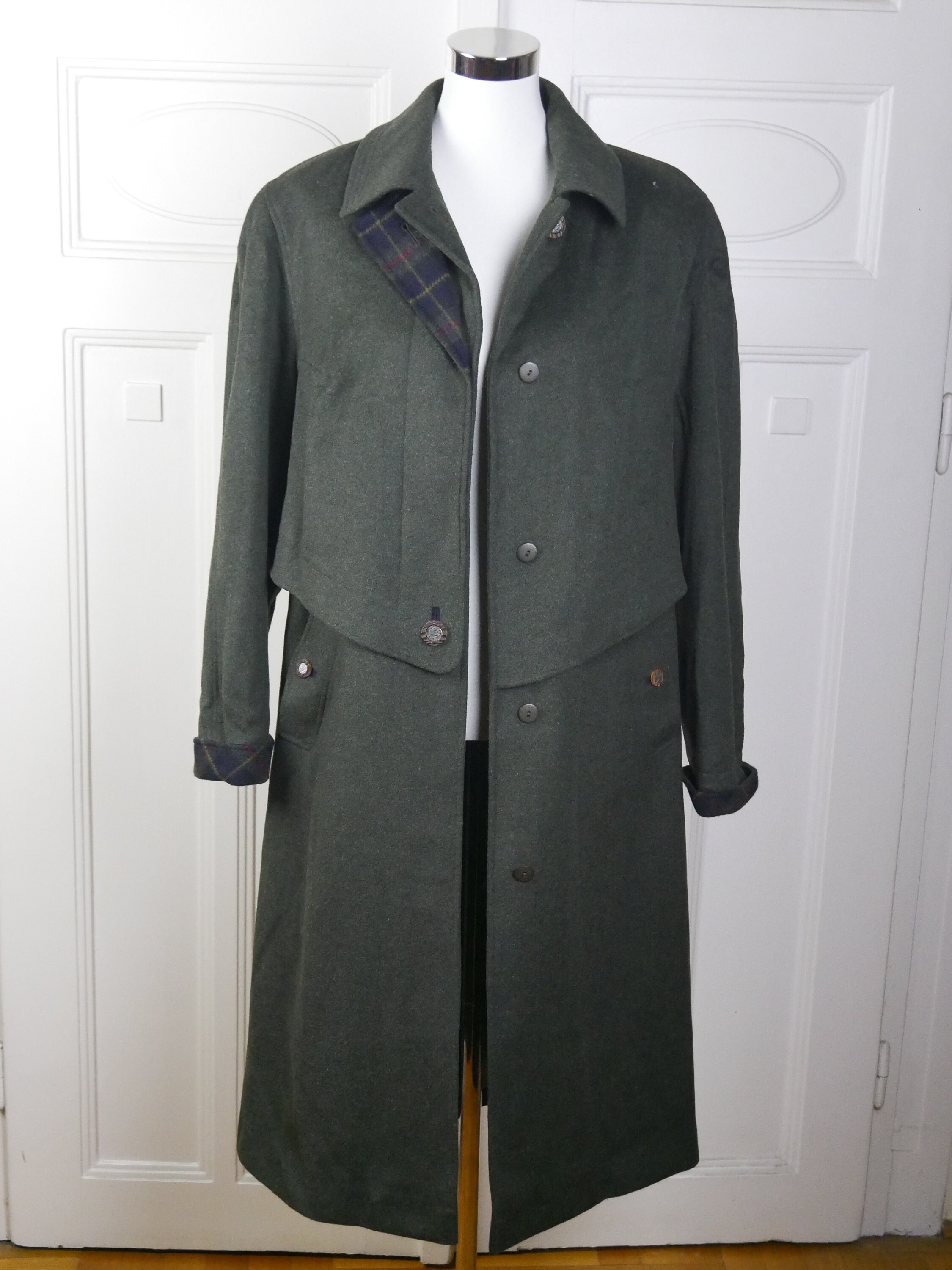 Olive Green Winter Coat Loden Wool & Alpaca Blend Warm - Etsy