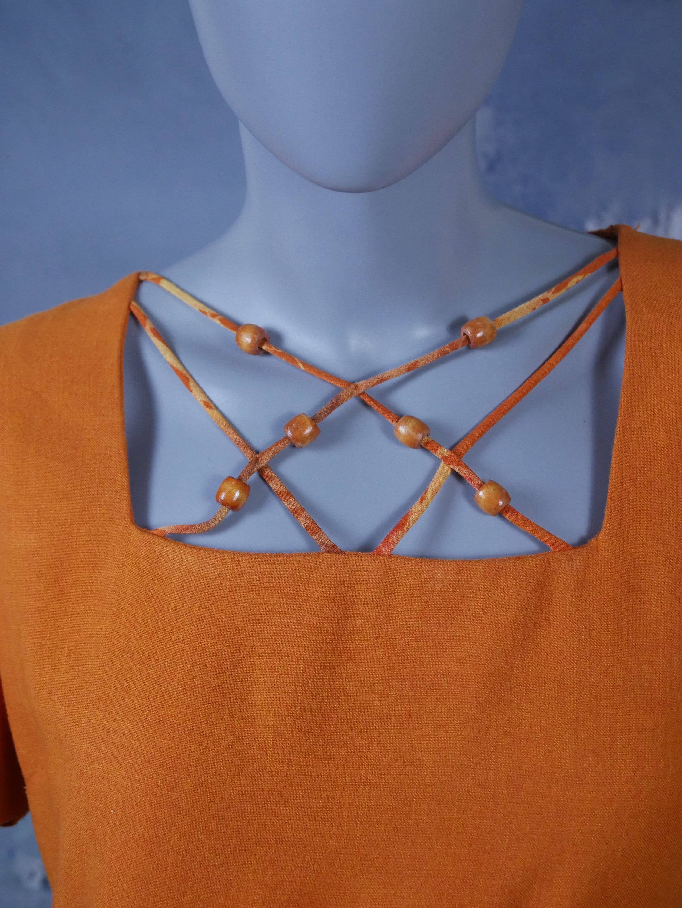 Burnt Orange Short-sleeve Dress 1980s Canadian Vintage Midi - Etsy