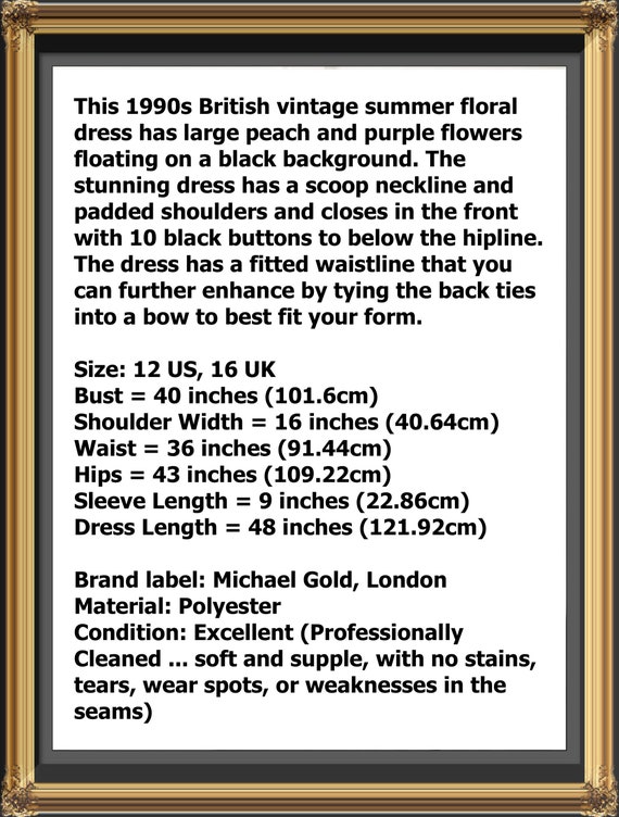 90s Summer Dress, British Vintage Black Short-Sleeve … - Gem