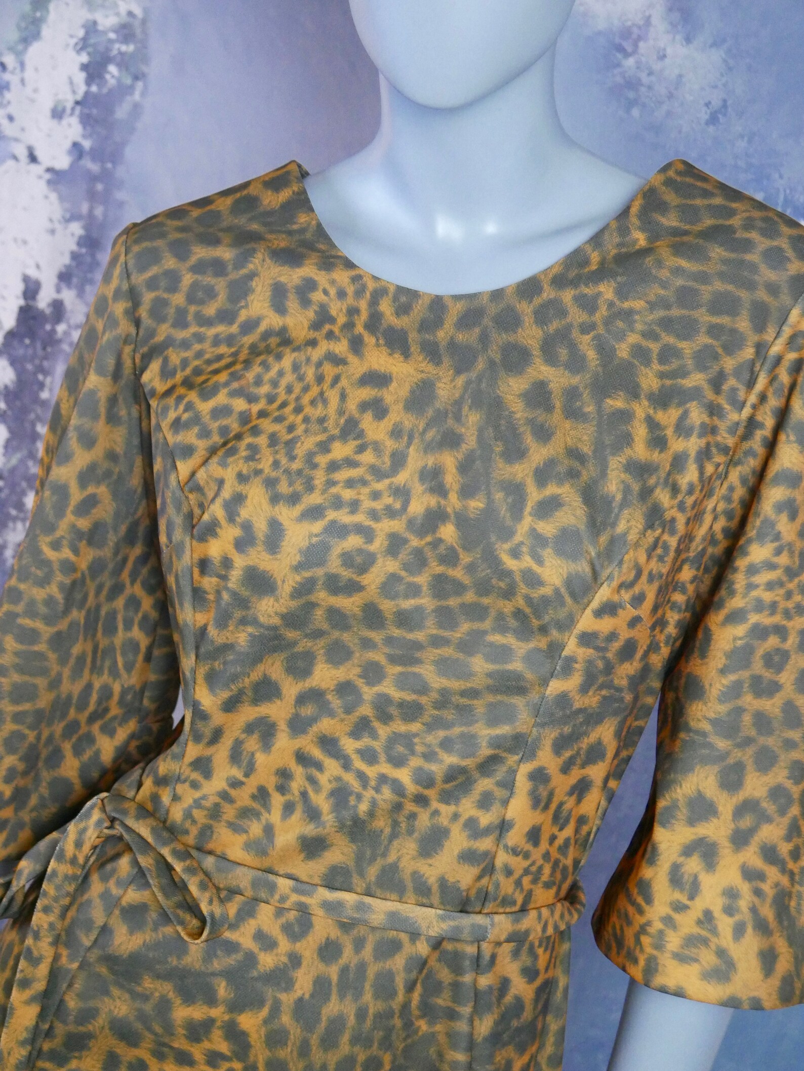 1960s Vintage Leopard Print Dress: Size 14 US 18 UK | Etsy