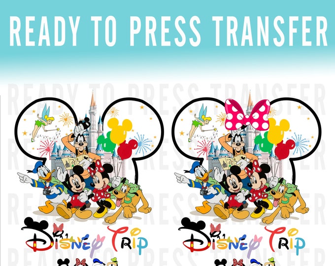 Disney Iron on Decals Disney Trip Iron on Decals Disney - Etsy