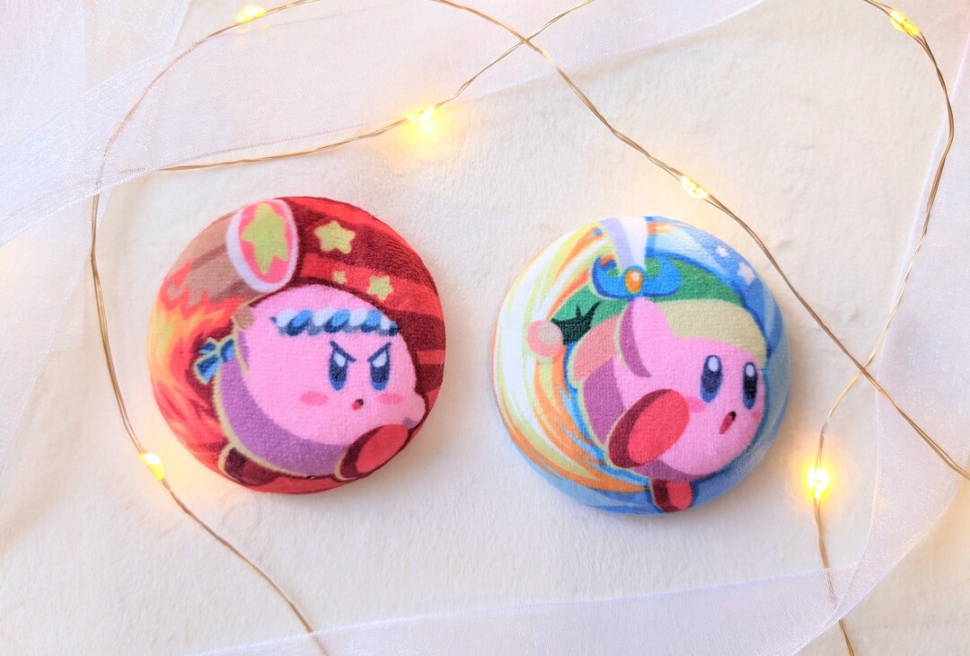Kirby Hammer and Sword Soft Plushie Button Pins - Etsy