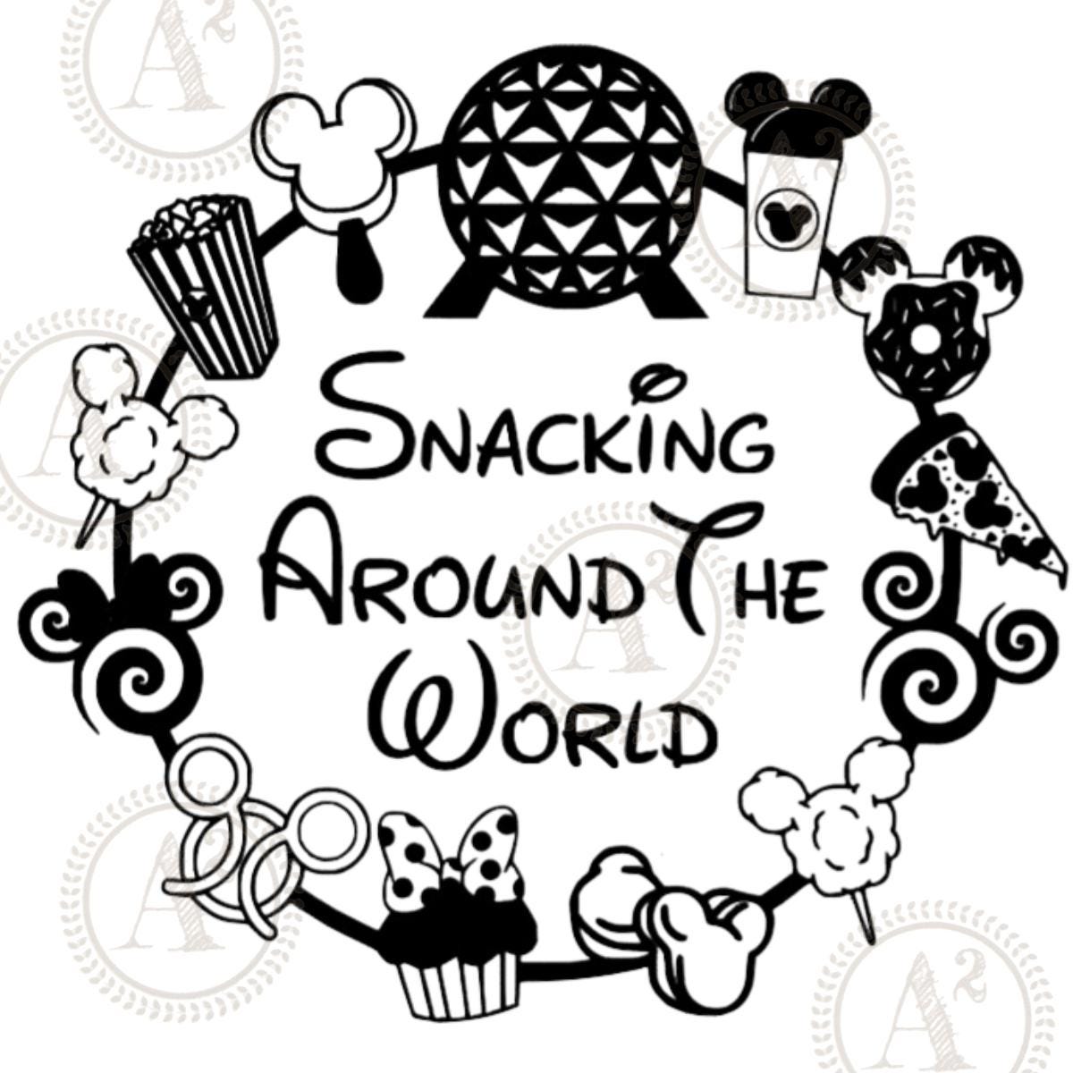 Epcot - Snack Around the World - Etsy