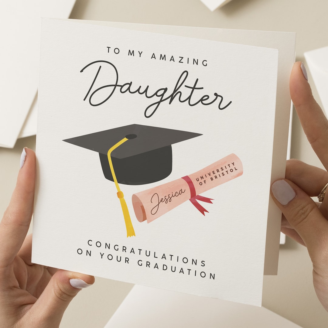 Daughter Graduation Card, Graduation Card, Graduation Gift ...