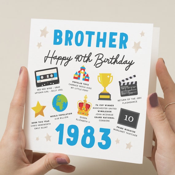 Happy 40th Birthday Brother Images