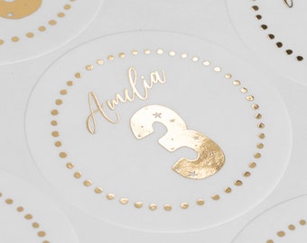 Third Birthday Stickers - Etsy