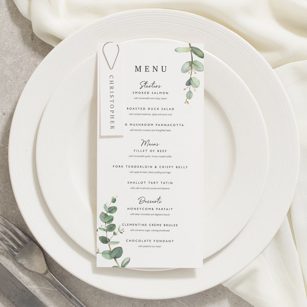Menu Place Cards - Etsy