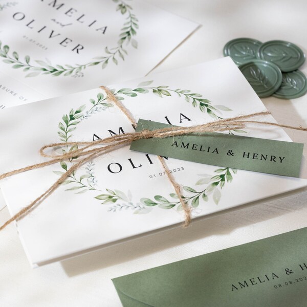 Twine Wedding Invitations - Etsy