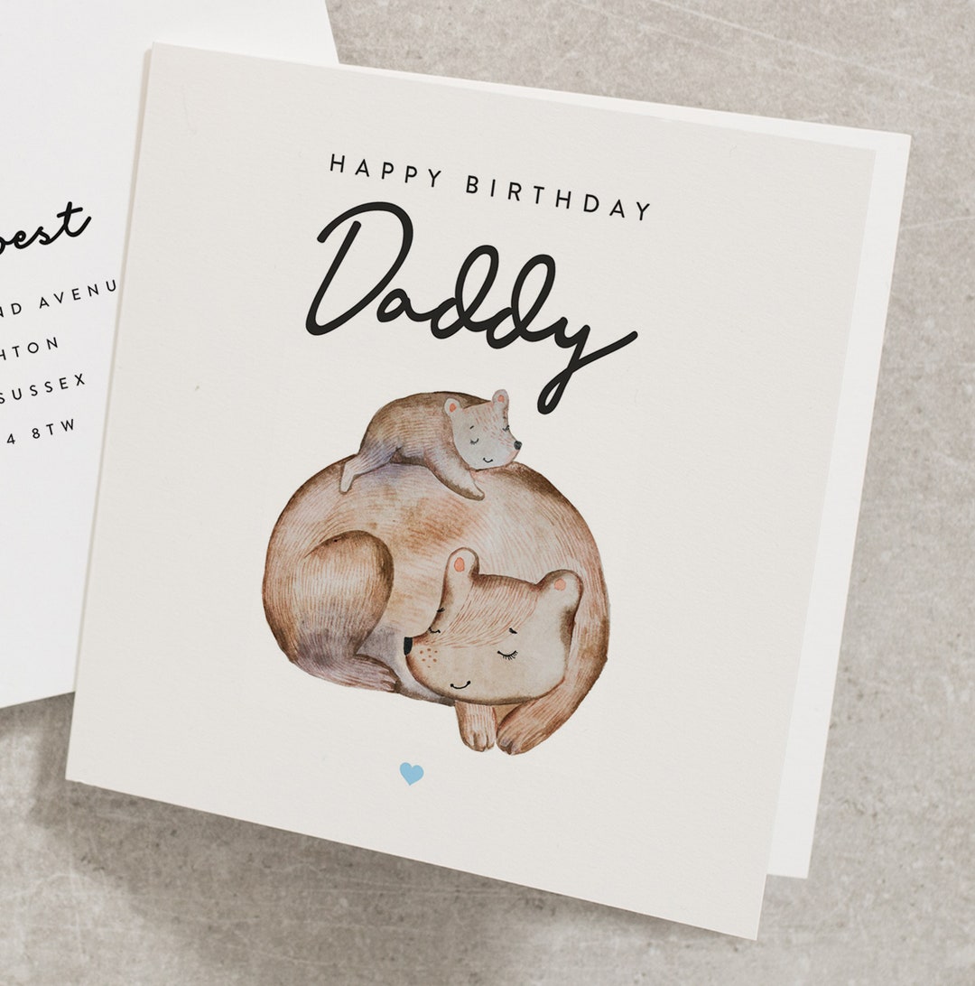 Happy Birthday Daddy Card Daddy Birthday Card Birthday Card - Etsy