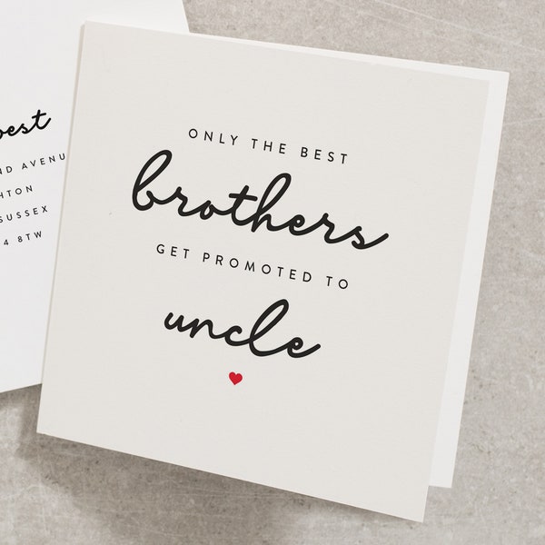 Congratulations on Becoming an Uncle - Etsy