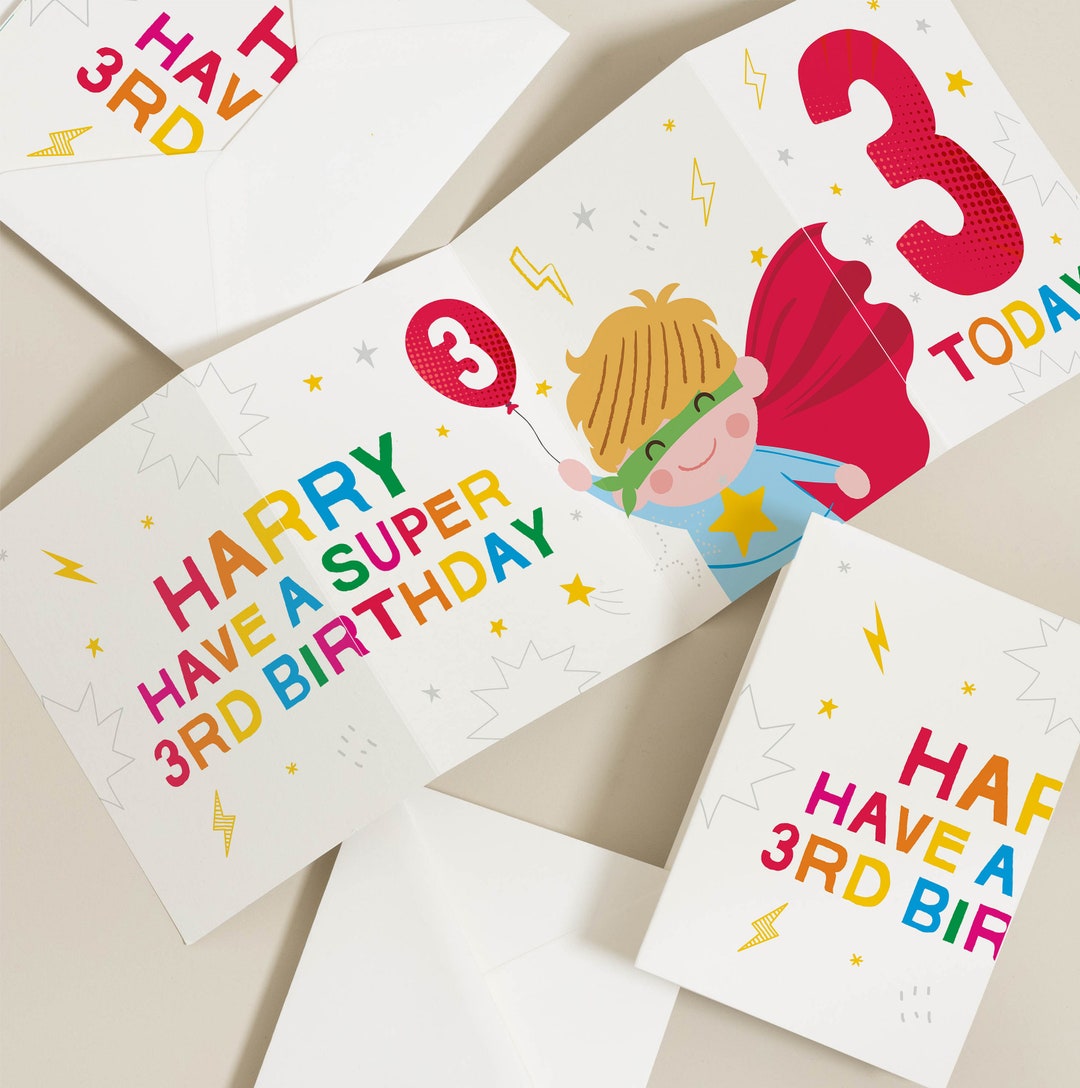 Superhero Birthday Card, Happy Birthday Card for Superhero ...