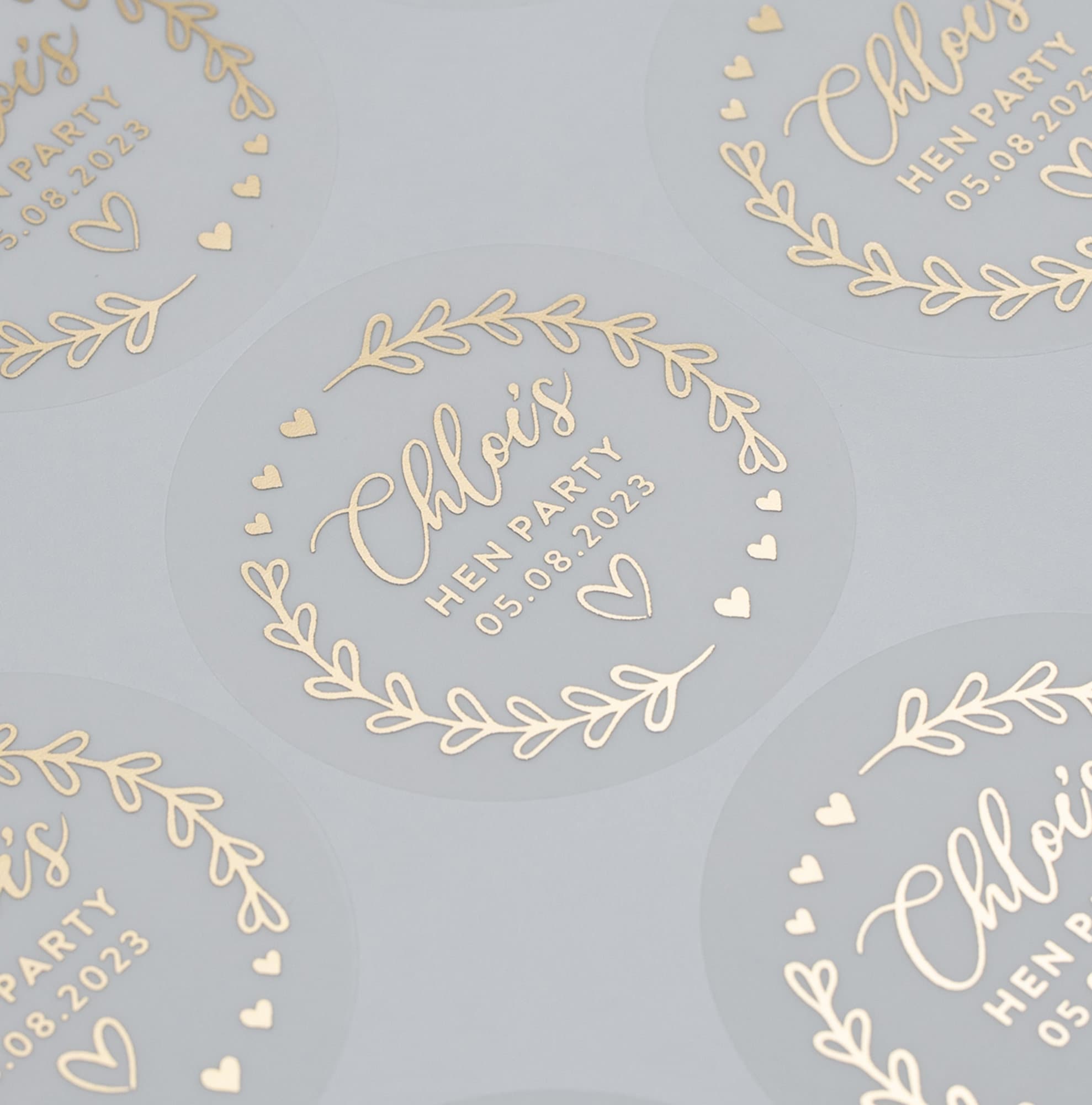 Hen Do Stickers Personalised Hen Party Stickers Foiled Event | Etsy ...