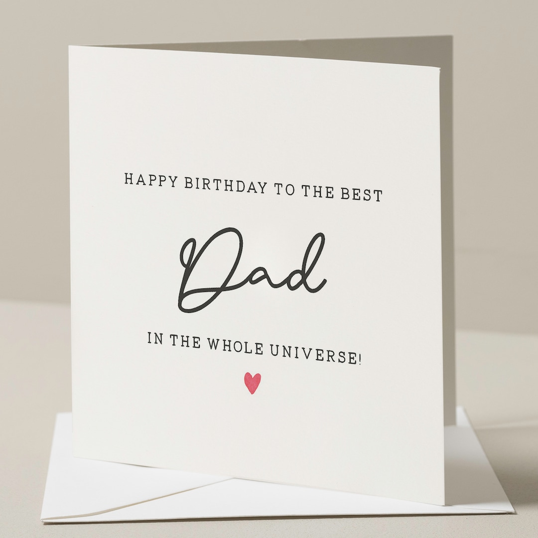 Best Dad Birthday Card, Birthday Card for Dad, Birthday Gift for Dad ...
