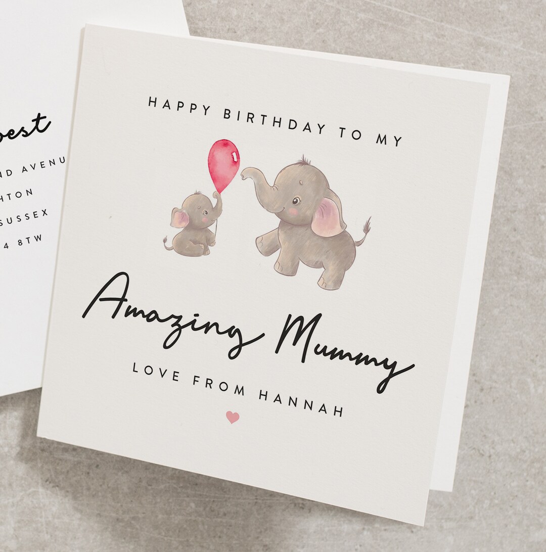 Amazing Mummy Birthday Card Personalised Happy Birthday Mummy - Etsy