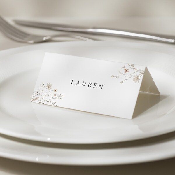 Floral Place Cards - Etsy