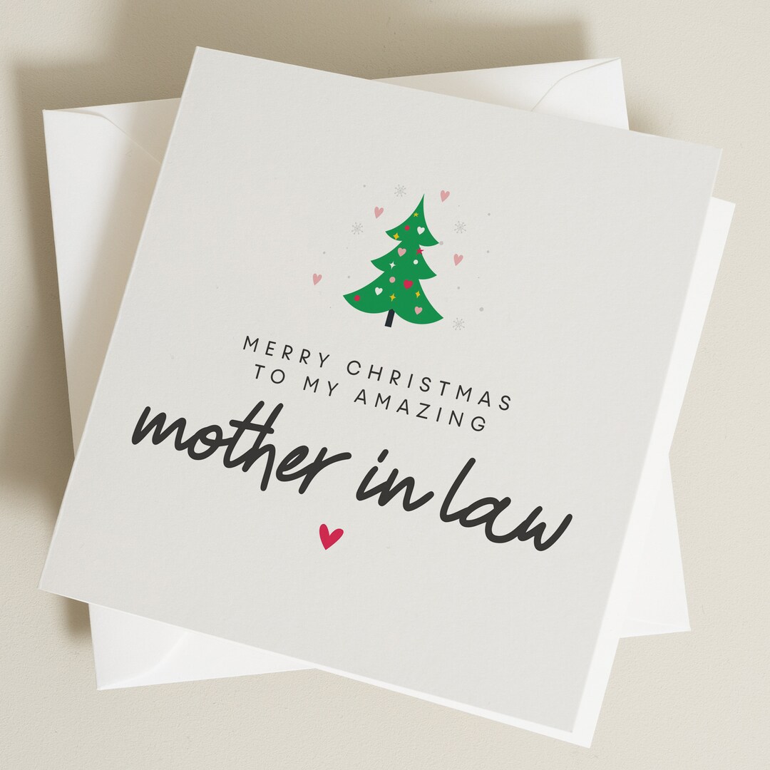 Christmas Card For Mother In Law Christmas Card Father In Etsy UK Christmas Card For Mother In Law Christmas Card Father In Etsy UK
