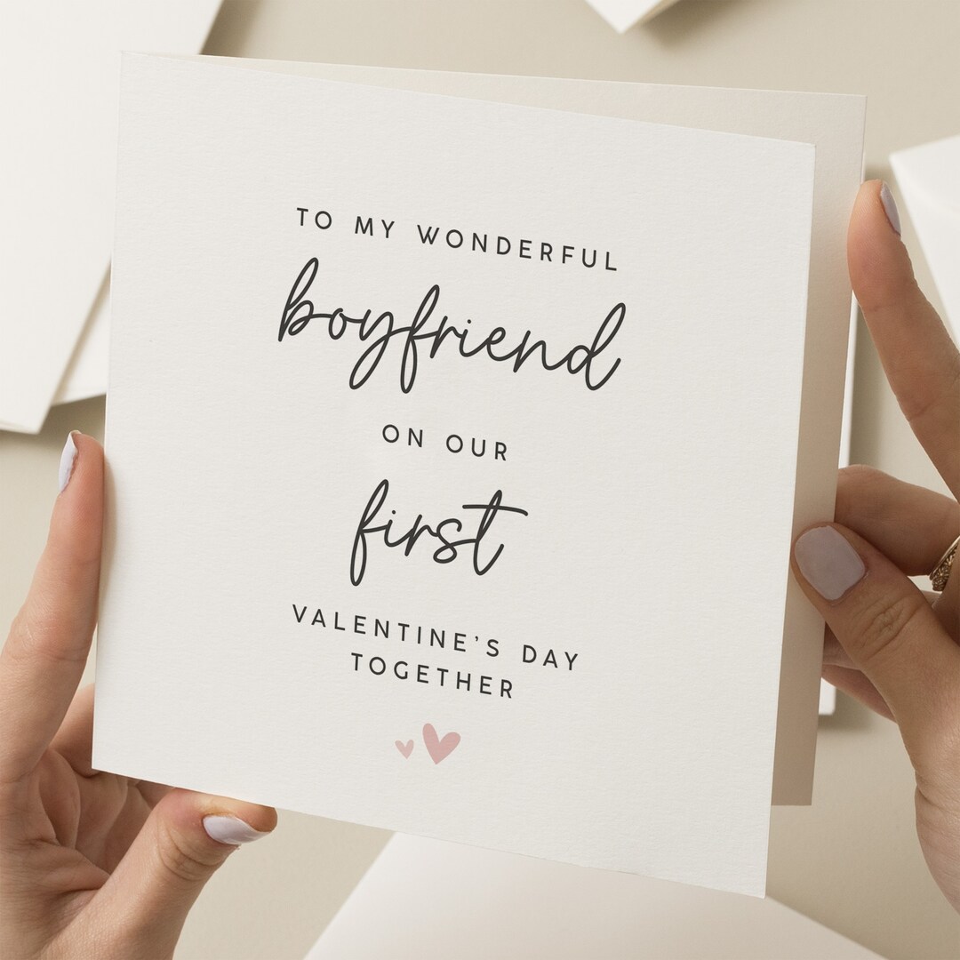 Boyfriend First Valentines Day Card, First Valentines Together ...