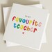 To My Favourite Teacher Card, Teacher Appreciation Card, Simple Teacher ...