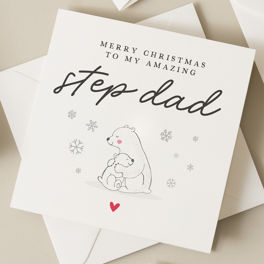 Step Dad Christmas Card Merry Christmas to My Amazing - Etsy