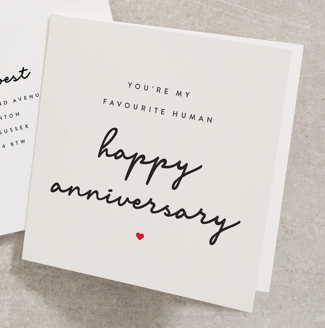 Happy Anniversary for Partner Card, Anniversary Card for Husband ...