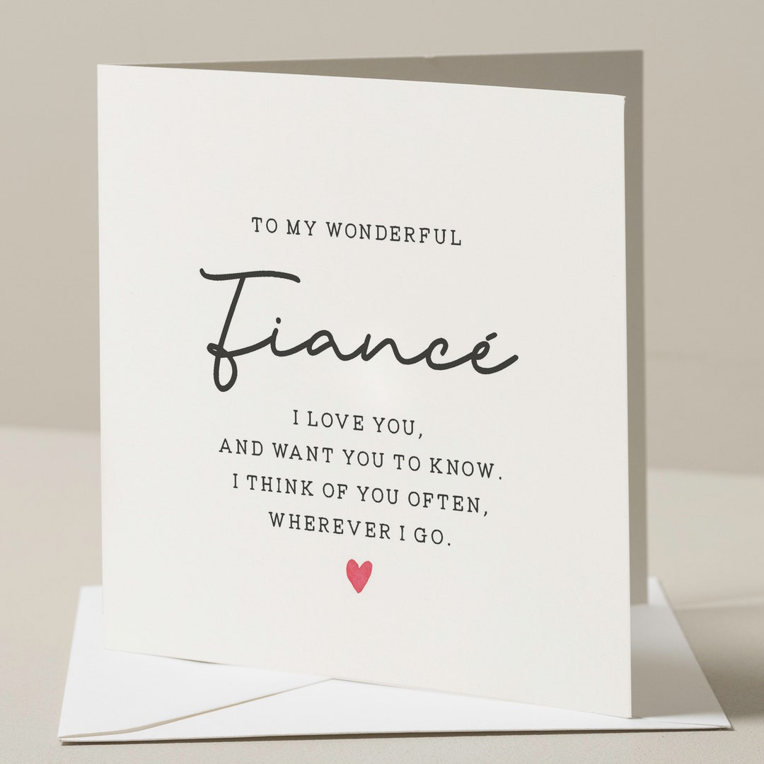 Fiancé Birthday Card, Poem Birthday Card for Fiancé, Fiance Poem ... Fiancé Birthday Card, Poem Birthday Card for Fiancé, Fiance Poem ...