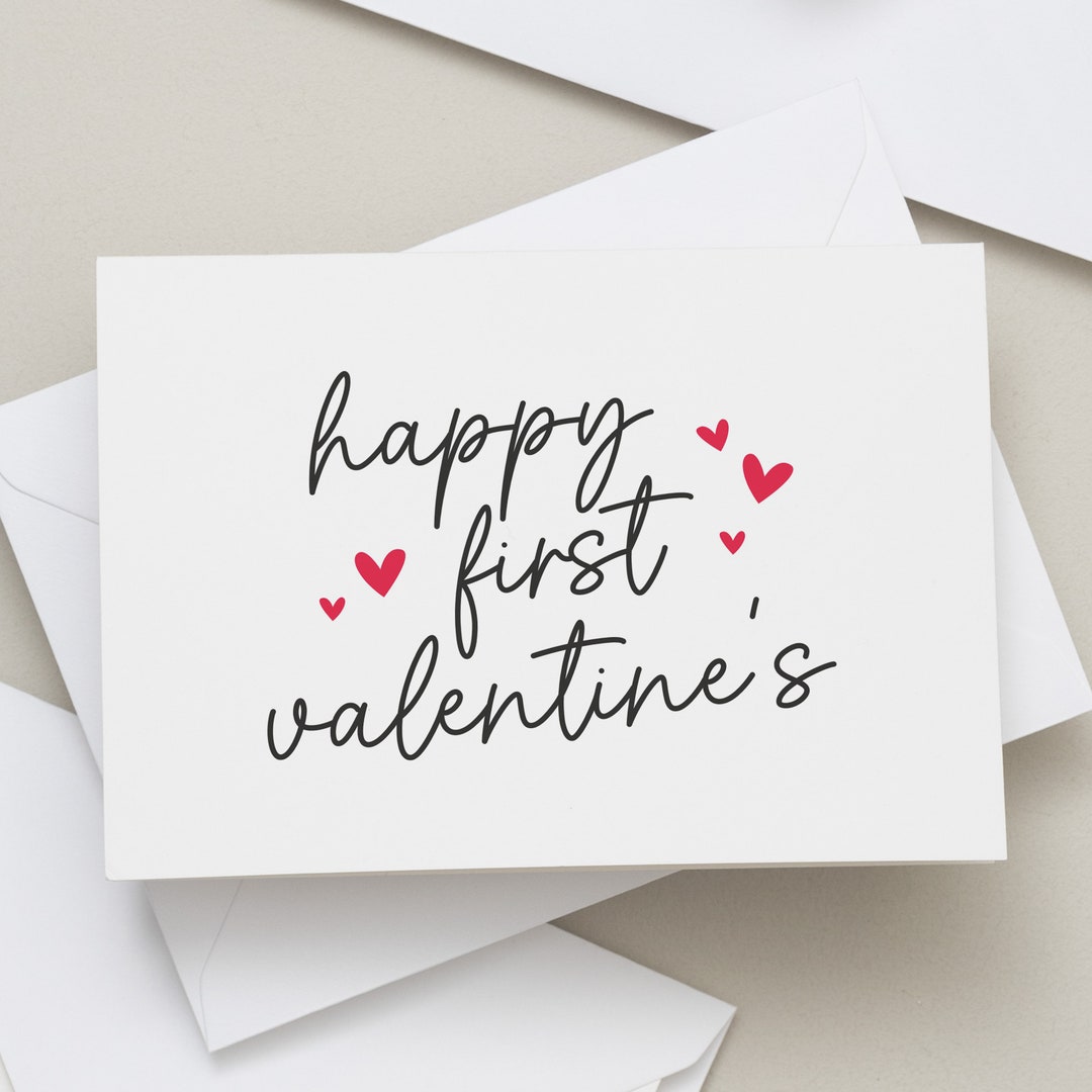 Husband First Valentine's Card, First Valentines Dady Card Boyfriend ...