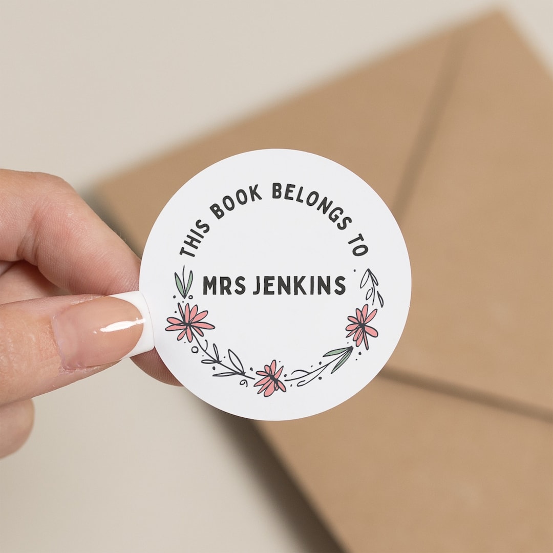 Teacher Stickers Personalised School Book Labels Back to - Etsy
