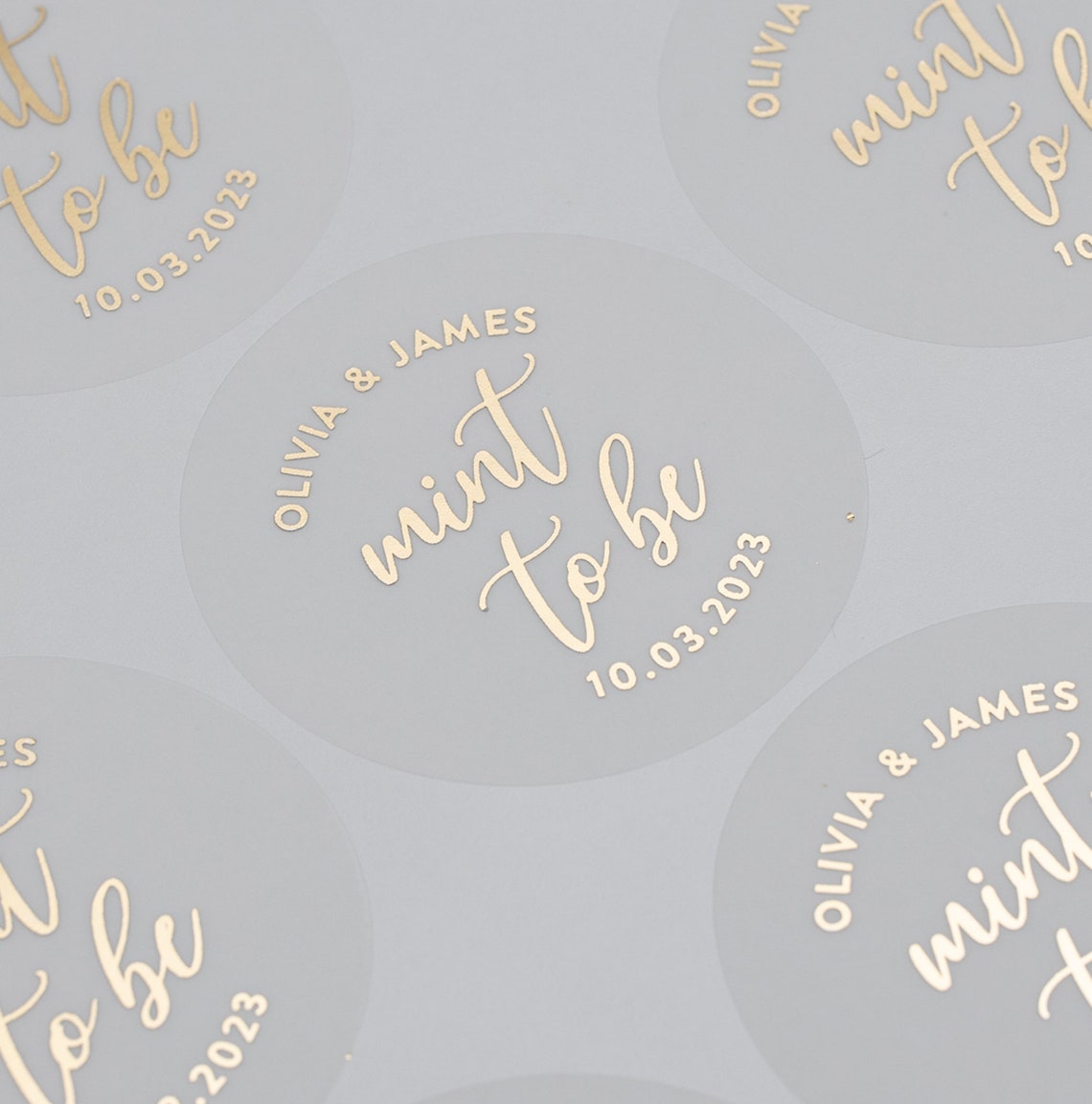 Mint To Be Personalised Wedding Favour Labels Mint To Be | Etsy