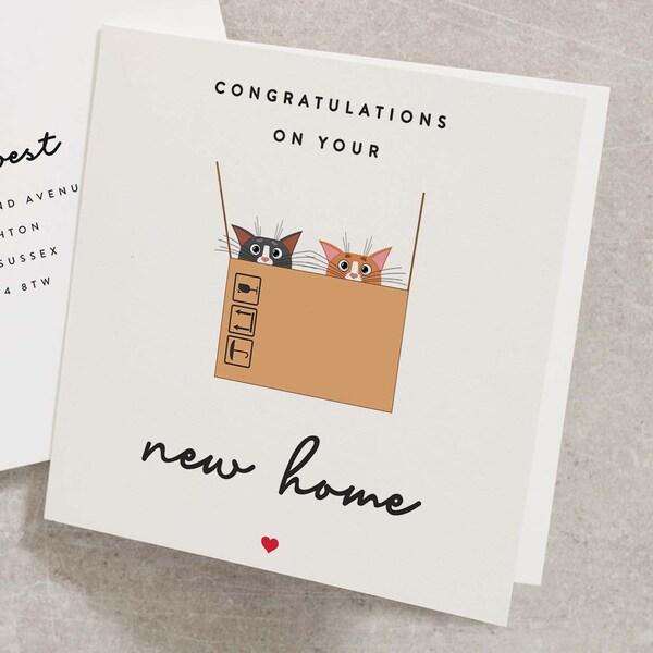 New Home Card - Etsy